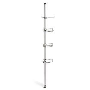 simplehuman Shower Caddy, Matt Stainless Steel + Anodised Aluminium
