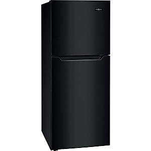 Frigidaire 11.6 Cu. Ft. Compact ADA Top Freezer Refrigerator in Black with Electronic Control Panel, Reversible Door Swing, ENERGY STAR