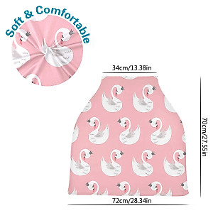 Nursing Cover Breastfeeding Scarf Swan - Baby Car Seat Covers, Stroller Cover, Carseat Canopy (902b6)