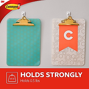 Command Small Wire Hooks, White, 22 Hooks/Pack (17067-22NA)