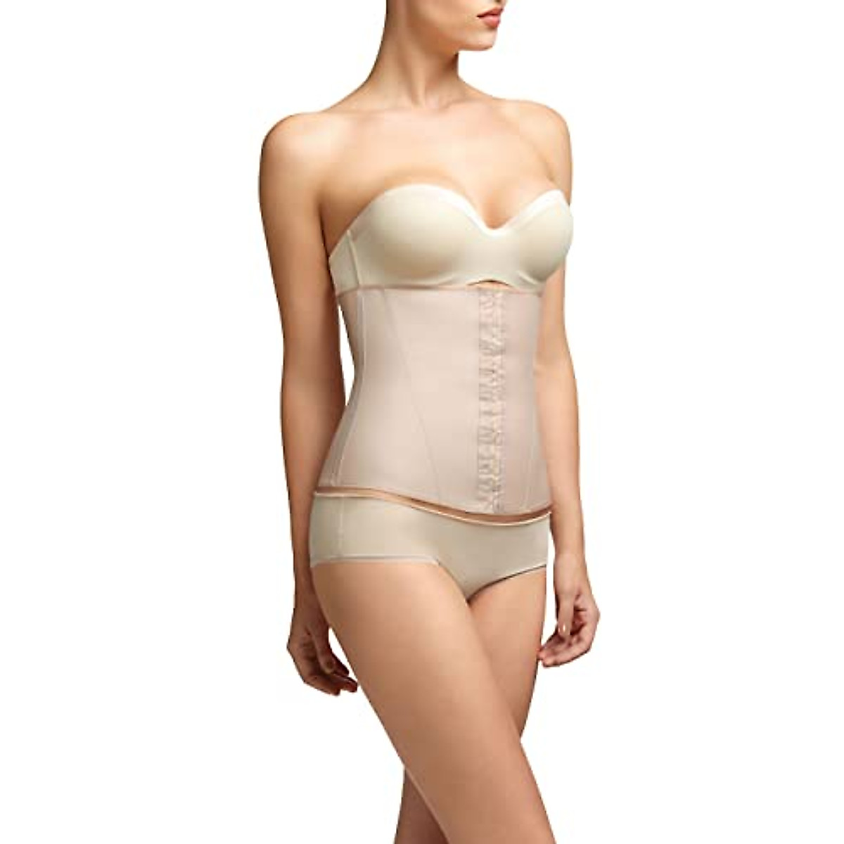 Squeem - Perfectly Curvy, Women's Firm Control Strapless Waist Cincher Beige