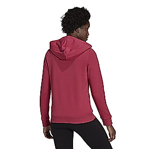 adidas Womens Essentials Full-Zip Hoodie Wild Pink/White/White Small