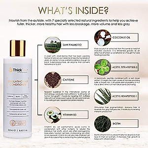 Hair Growth Conditioner For Women - With Thinning Hair and Breakage. Volumizing Hair Thickening and Regrowth Formula with Biotin for Mature Hair