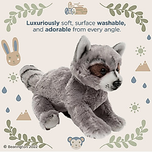 Bearington Lil' Rocko Small Plush Stuffed Animal Raccoon, 7 inches