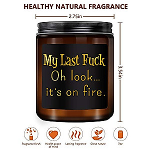 Lavender Scented Candles- Funny Gifts for Women, Men, Friend- Gift for Her, Him- BFF Gifts- Fathers Day, Valentines Day Gifts for Him, Boyfriend- Christmas Day Gifts(7oz)