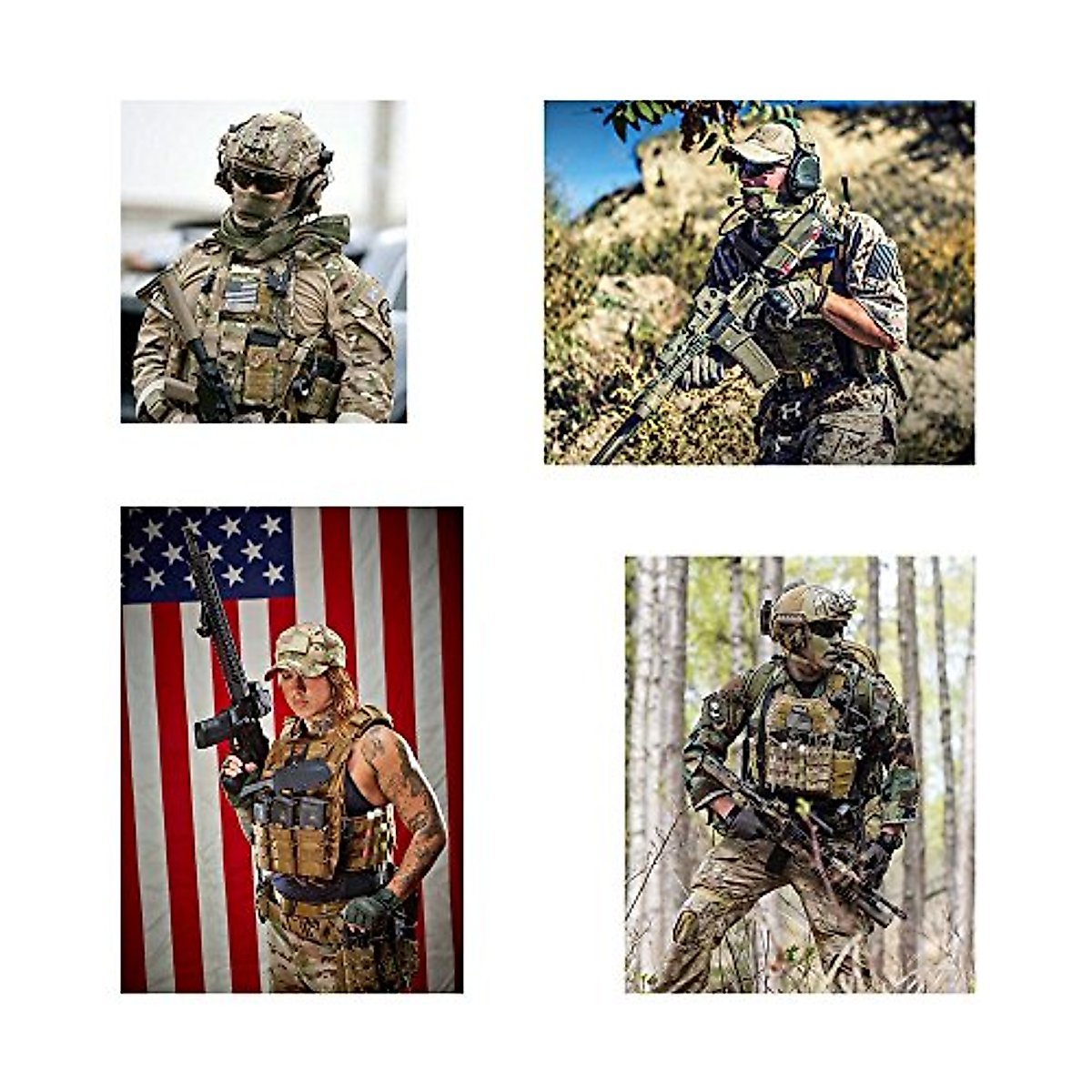 Tactical Patches of USA US American Flag Reverse, with Hook and Loop for Backpacks Caps Hats Jackets Pants, Military Army Uniform Emblems, Size 3x2 Inches