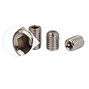 FullerKreg M4-0.7 x 10mm Socket Set Screws,(100pcs),Allen Socket Drive, Din 916|ISO 4029, Grade A2-21H Stainless Steel, Full Thread, Bright Finish, Cup Point