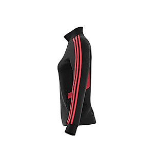 adidas womens Tiro Track Jacket Black /Pink XX-Small