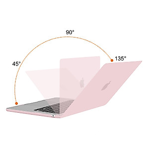 MOSISO Compatible with MacBook Air 15 inch Case 2023 2024 Release M3 A3114 M2 A2941 with Liquid Retina Display & Touch ID, Protective Plastic Hard Shell Case Cover, Baby Pink