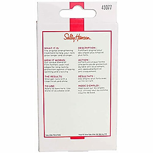 Sally Hansen Hard As Nails Strengthener Clear 0.45 Ounce (13.3ml) (3 Pack)
