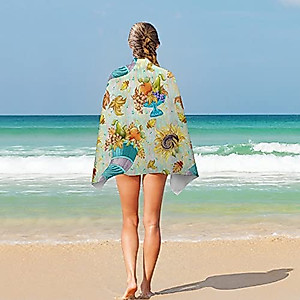 My Little Nest Bath Towels Soft Absorbent Bathroom Towel Thanksgiving Harvest Sunflower Quick Dry Bath Towel Large Shower Towels Lightweight Hand Towels 31" x 51"