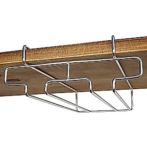 Wine Glass Shelf, Upside-down Home Goblet Iron Art Shelf, Wine Glass Hanging Storage Rack 3 Rows (Size : 2)