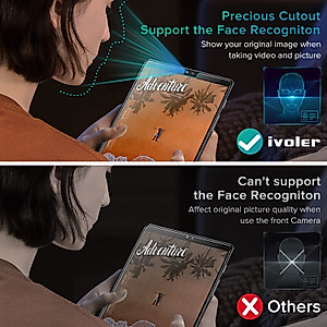 ivoler [4 Pack] (2 Pack) Screen Protector for Samsung Galaxy Tab A7 Lite 8.7inch (SM-T220 / T225) 2021 with 2 Pack Camera Lens Protector Tempered Glass, Scratch Resistant Anti-Fingerprints HD Clear