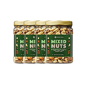 Member's Mark Roasted and Salted Mixed Nuts with Peanuts (34 oz.) Pack of 4