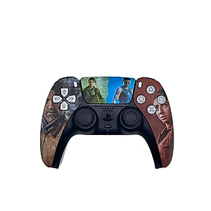 TLOU2 Fan Art Foursome Replacement Front Housing Shell Faceplate and Touchbar for PS5 Controller