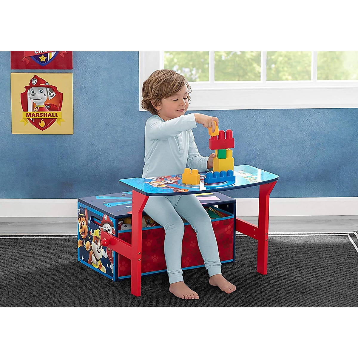 Delta Children Kids Convertible Activity Bench - Greenguard Gold Certified, Nick Jr. PAW Patrol