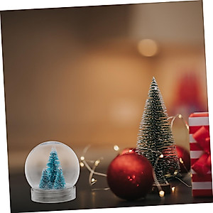 Plastic Snow Globe 10pcs DIY Snow Globe Water Globe Clear Plastic Ball with Screw Off Cap Fillable Water Globe Cookies Candy Jar for DIY Crafts Christmas Home Decoration