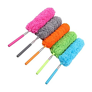 PLAFOPE 5pcs Duster Home Cleaning Brush Dusting Brush Cleaning Tool auto Tools car Cleaning Brush Household Cleaning Automotive Tools Hand Tools car Tools Fiber Telescopic Fan