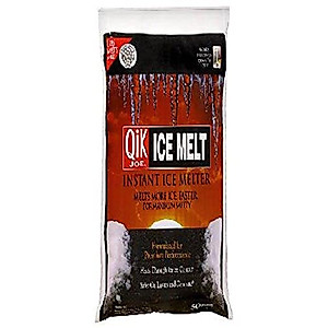 Qik Joe Instant Snow and Ice Melt for Sidewalks, Driveways, Steps, and Parking Lots, Deicer for Concrete, Asphalt, Wood, and Other Surfaces, Effective to -25 Degrees, 50 Pounds