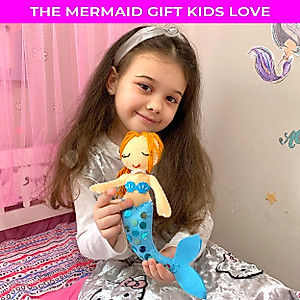 3 Bees & Me Mermaid Sewing Kit for Kids – Fun Mermaid Crafts for Girls and Boys – Complete DIY Doll Making Gift for Ages 7 to 15