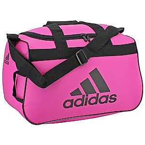 adidas Diablo Small Duffel, Sports Duffle Gym Bags for Men or Women, Intense Pink/Black, One Size