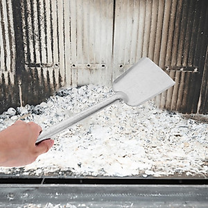 BESTOYARD 16-Inch Fireplace Shovel Long Ash Shovels with Handle BBQ Charcoal Poker Scoop, Mini Dust Pan, Oven Gardening, Wood Stove Hearth Cleaning