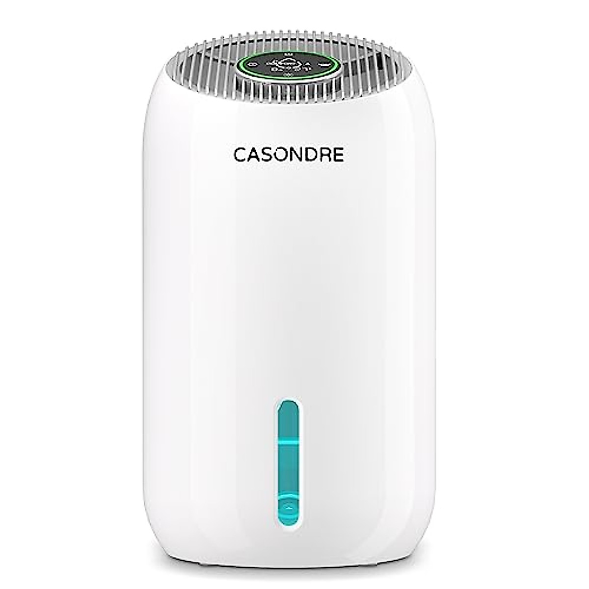 CASONDRE 56OZ Dehumidifier, 500 Sq ft Small Dehumidifier with Touch Control LED Screen, Temperature Display, Timer, 3 Modes, Auto Shut Off Portable Dehumidifier for Bathroom, Basement, Bedroom, RV