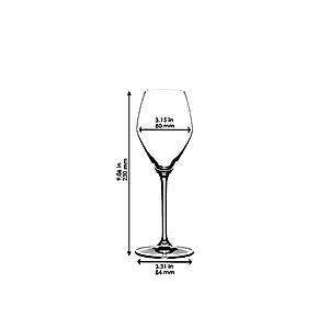 Riedel SST (SEE, SMELL, TASTE) Rosé Champagne/Rosé Wine Glass, Set of 2, Clear -