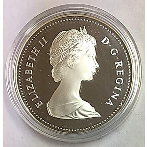 1983 CA Canada Silver Dollar - Universiade-Edmonton in Original Box $1 Proof Royal Canadian Mint