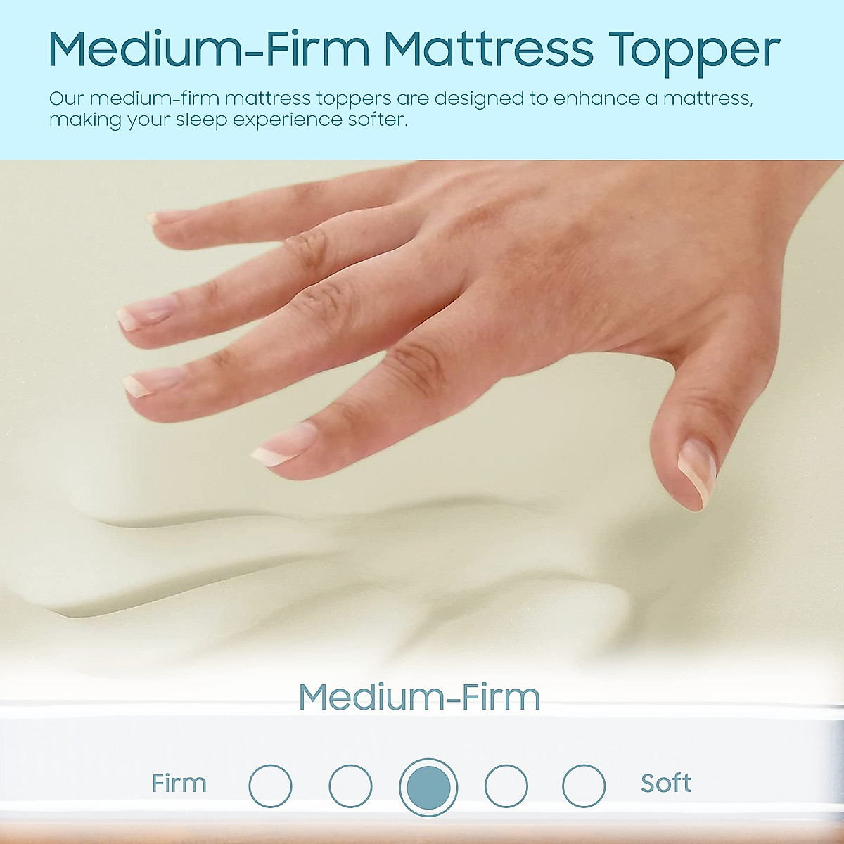 Zutan 1-inch Comfortable Convoluted Egg Shell Breathable Foam Bed Topper | Help Reduce Back Pain and Improve Sleeping Posture, Relaxing Orthopedic Matress Toppers with Optimum Support, Twin, White