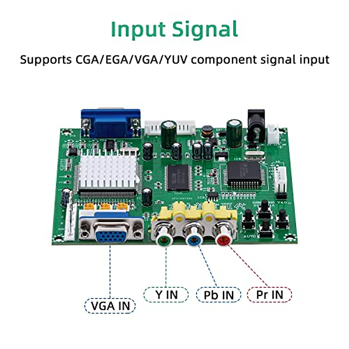 Mcbazel Arcade Game RGB/CGA/EGA to VGA HD Game Video Output Converter Board for Arcade Game Monitor to CRT LCD PDP Projector