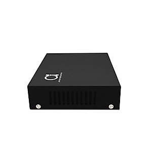 4 x POTS RJ11 Telephone and Gigabit Ethernet Over Fiber Converter - Multiplexer - Extender Set of FXS FXO Units - Universal Single and Multimode - 1 km MM (0.6 mi) 20km SM (11.4 mi) - Voice Over Fiber