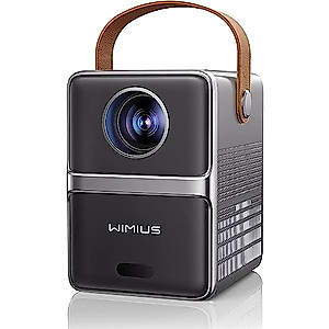 [Electric Focus] Mini Projector with 5GWiFi and Bluetooth, WIMIUS 1080P Outdoor Projector, Portable Movie Projector, 300" Screen, Compatible with iOS/Android/TV Stick/HDMI/PS5