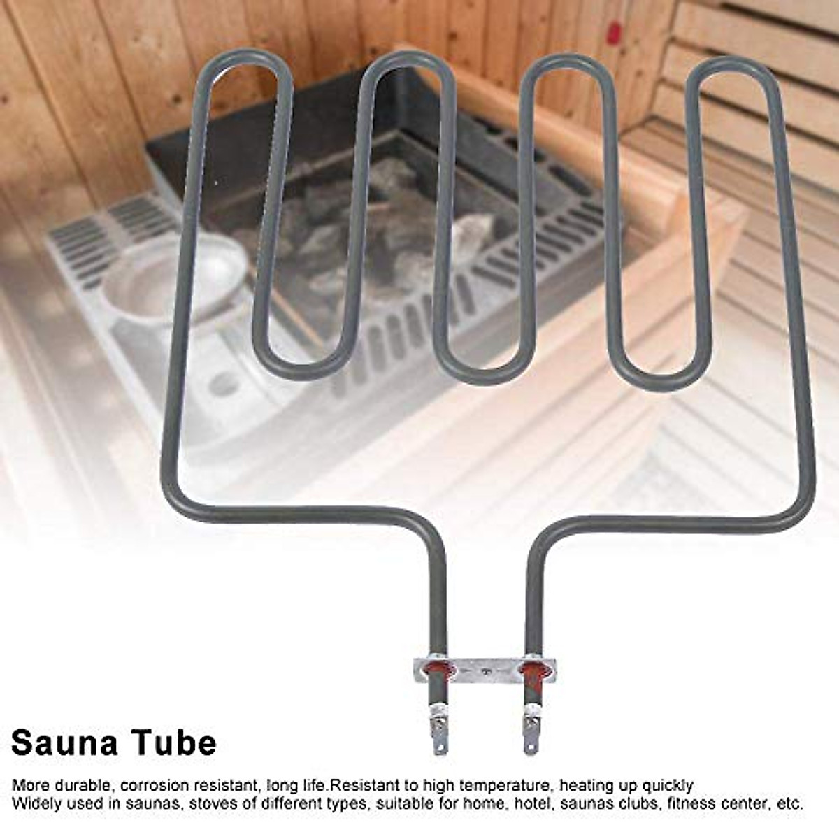 TOPINCN Stainless Steel Sauna Electric Heat Tube Straight Heat Sauna Heating Elements Component Heating Elements for Sauna Stove(SCA-2000W)