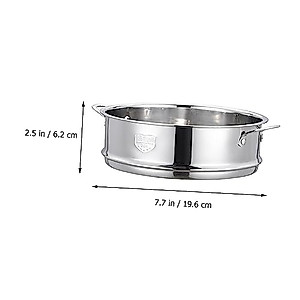 GOOHOCHY stainless steel steamer bun steamer stainless steel wok stainless cookware metal steamer basket rice cooker rack seafood steam Basket Steaming Tool Buns Steamer Kitchen Tool tray