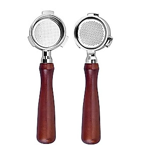 K COOL 51mm Espresso Bottomless Portafilter, Coffee Products with Stainless Steel Filter Basket, 51mm Bottomless Naked Portafilter Compatible with DeLonghi EC680 EC685 and Delonghi Coffee Machine (51)