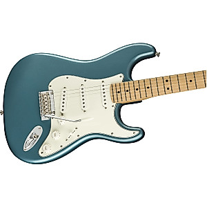 Fender Player Stratocaster SSS Electric Guitar, with 2-Year Warranty, Tidepool, Maple Fingerboard