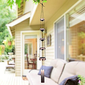 Copper Wind Chimes, Temple Wind Chime,Feng Shui Wind Chimes for Home Yard Outdoor Decoration