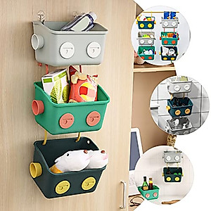 Cabilock Shower Organizer Shower Organizer Bath Plastic Hanging Basket bathroom wall basket bedside storage organizer plastic storage basket Bedside Sundries Bathtub Toy Storage Plastic Storage Bins