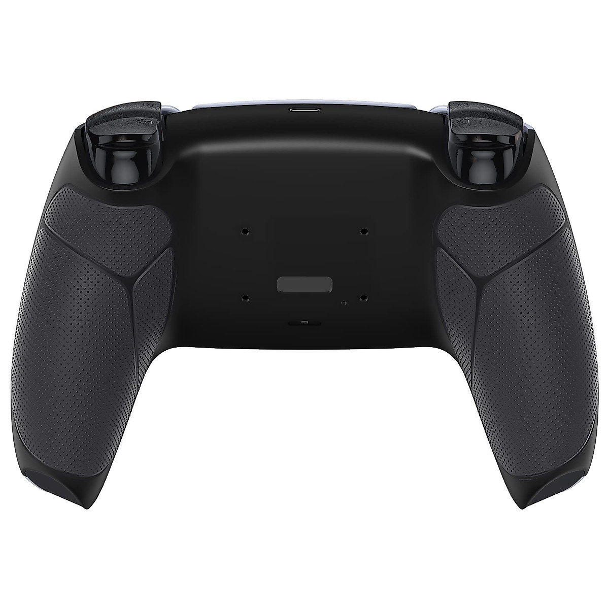 Black Performance Rubberized Grip Redesigned Back Shell for PS5 Controller eXtremerate RISE & RISE4 Remap Kit - Controller & RISE Remap Board NOT Included