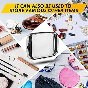 In Flight Mind Clear TSA Approved Toiletry Bag, 3-1-1 Clear Toiletry Bags for Traveling, Clear Makeup Bag for Cosmetics & Skincare Essentials,Clear Zipper Pouch for Men & Women,Clear Travel Pouch-1pc