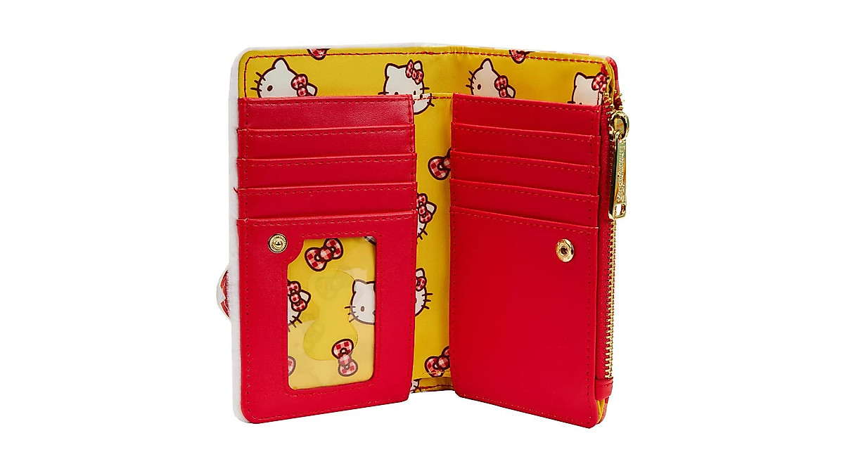 Shop Loungefly Hello Kitty Red Zip Around Purse