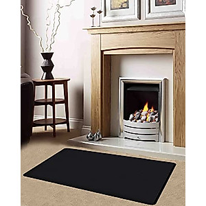 SIRUITON Large Under Grill Mats, 75″x36 inch Under BBQ Mat Protect Decks and Patios from Grease Splatter, Absorbent Oil Reusable and Washable, Fire Pit Ember Mat