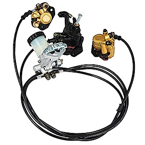 Vevor Go Kart Brake Master Cylinder Kit Go Kart Hydraulic Brake Kit Universal Go Karts Brake Kit Kandi Complete Including Master Cylinder, Hose, Caliper, Pad for 150cc : Automotive