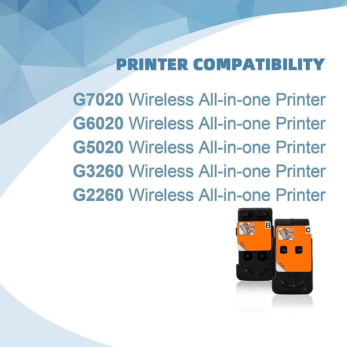 cocopas Remanufactured for Canon PIXMA G1220 1230 2270 3270 G3262 4270 G7020 G6020 G5020 G3260 G2260 MegaTank All-in-One Printer PrintHead refillable 8026 8035Combo Packs