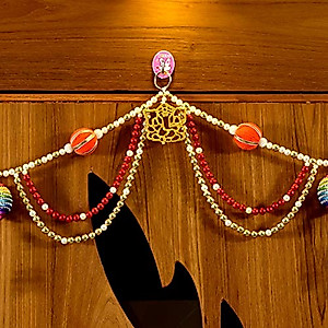 Nature's Own Multi Color Peal Ganesh Toran for Diwali Decoration Color May Vary