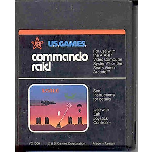 COMMANDO RAID US GAMES VINTAGE ATARI 2600 GAME CARTRIDGE