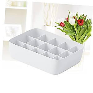 Zerodeko Box Plastic Storage Boxes Plastic Baskets Vanity Storage Organizer Bra Drawer Organizer Panties Drawer Organizer Underwear Storage Box Storage Basket Stackable Basket Divider Sock