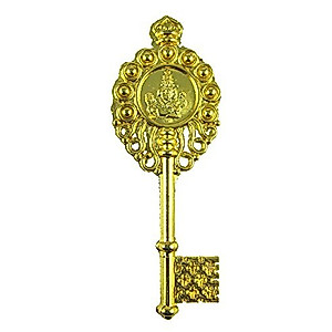 IndianStore4All 4 Inches Aproox Metal Gold Plated Kuber Kunj - Key