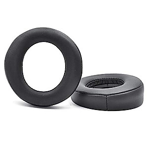 Defean Replacement Ear Pads Cushion Cover PU Leather and Soft Foam Earpads Compatible with Sony Gold Wireless Headset - CUHYA-0080 Headphone (Black)